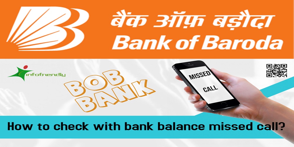 How to check with bank balance missed call for Bank of Baroda (BOB)?