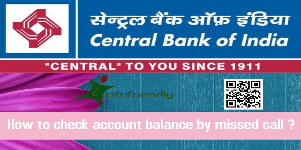 How to check with account balance missed call for Central Bank of India?