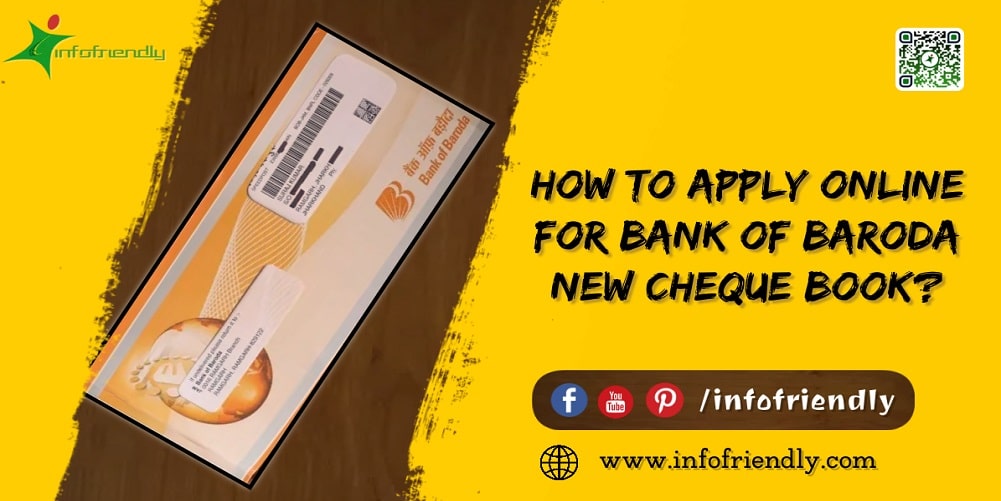 How to apply online for Bank of Baroda new cheque book?